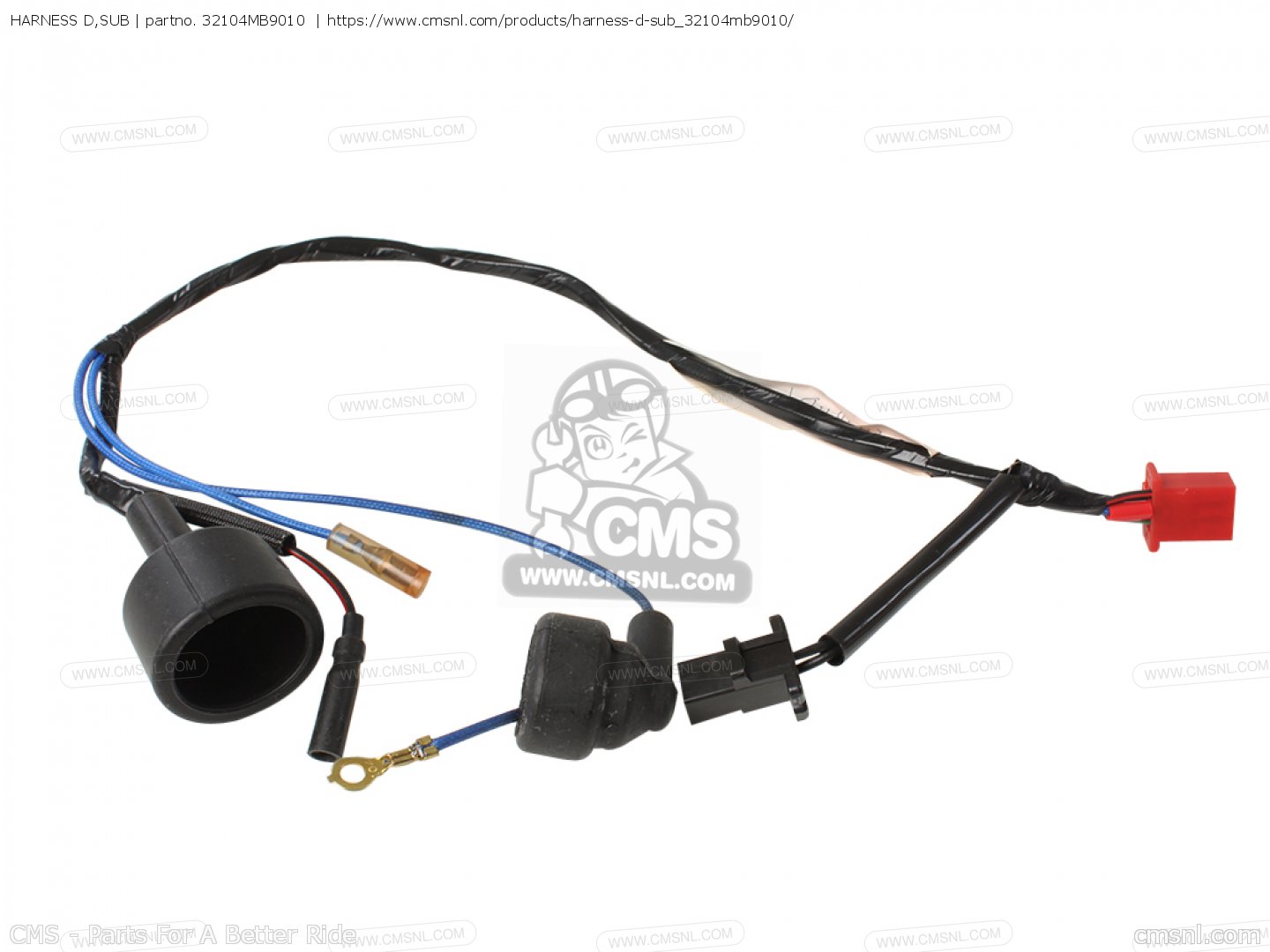 32104MB9010: HARNESS D,SUB Honda - buy the 32104-MB9-010 at CMSNL