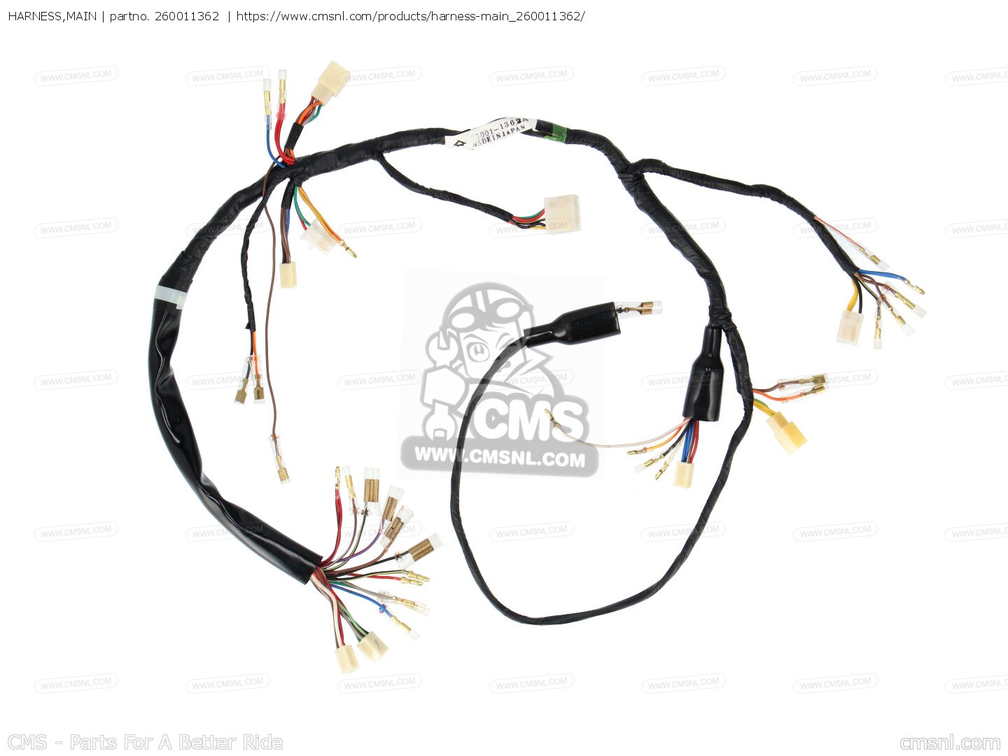 260011362: Harness,main Kawasaki - buy the 26001-1362 at CMSNL