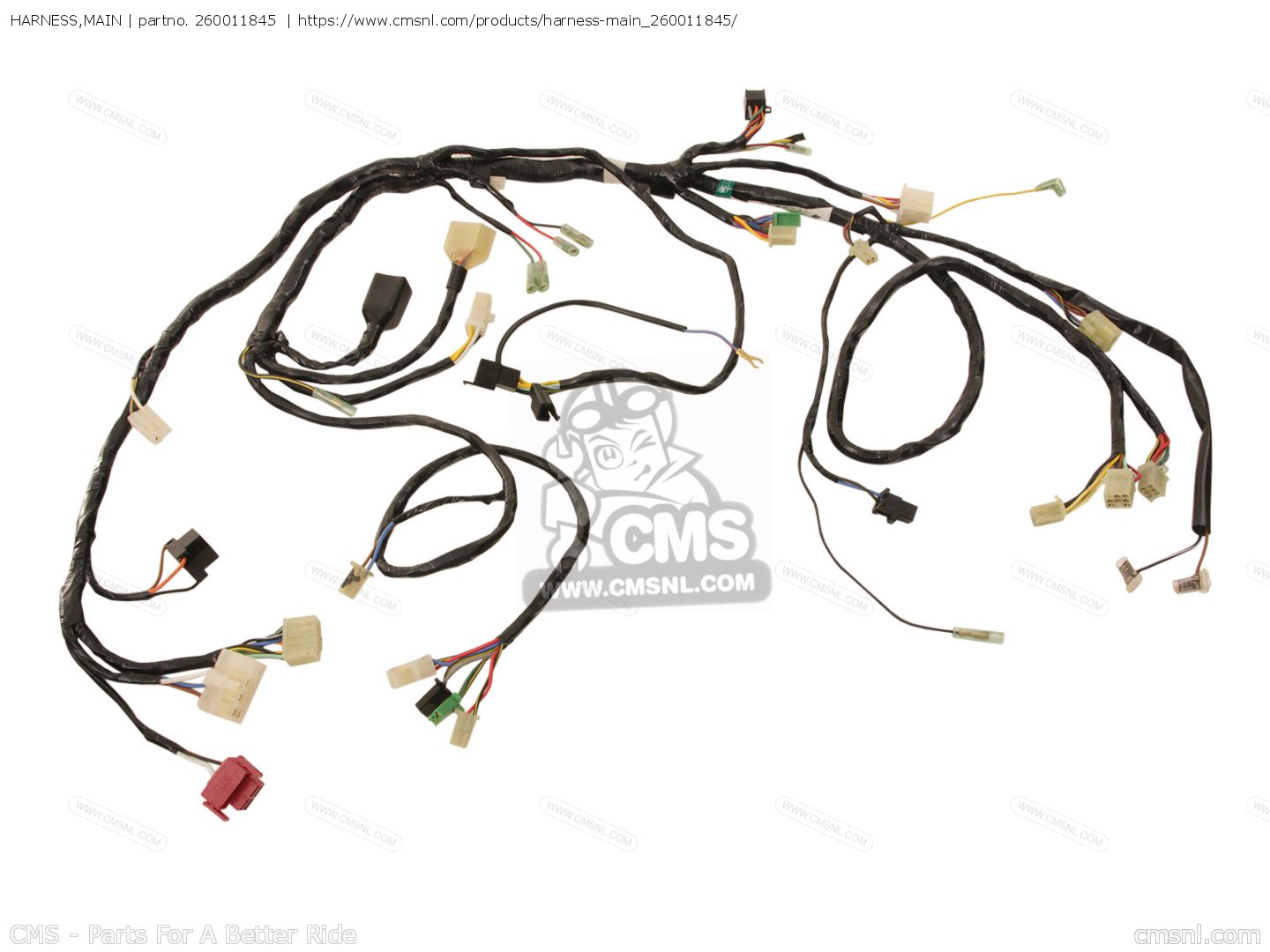 260011845: HARNESS,MAIN Kawasaki - buy the 26001-1845 at CMSNL