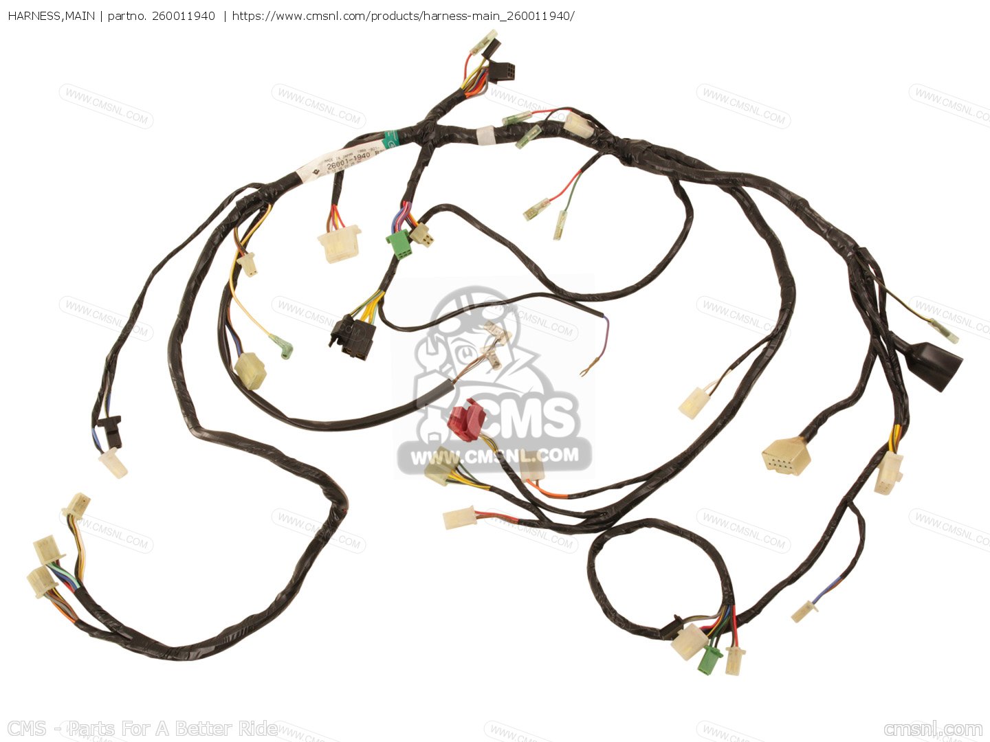260011940: Harness,main Kawasaki - buy the 26001-1940 at CMSNL