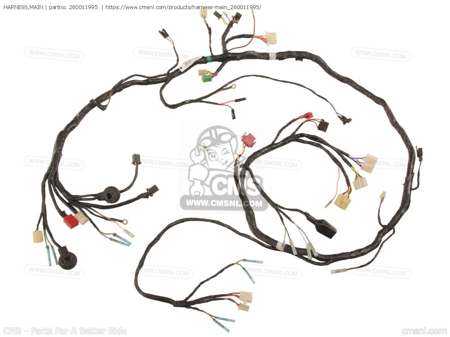260011995: HARNESS,MAIN Kawasaki - buy the 26001-1995 at CMSNL
