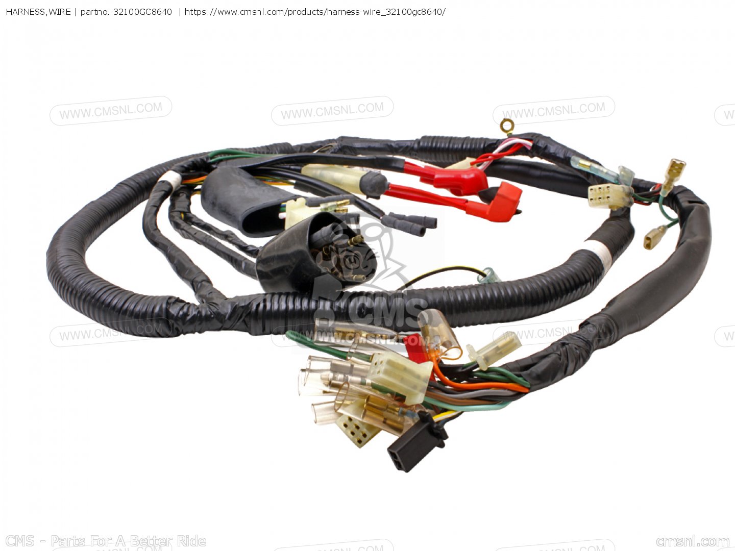 32100GC8640: HARNESS,WIRE Honda - buy the 32100-GC8-640 at CMSNL