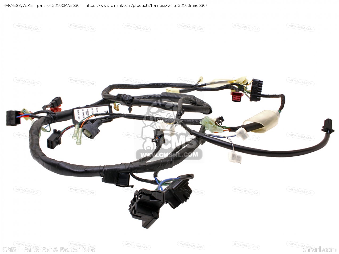 32100MAE630: Harness,wire Honda - buy the 32100-MAE-630 at CMSNL