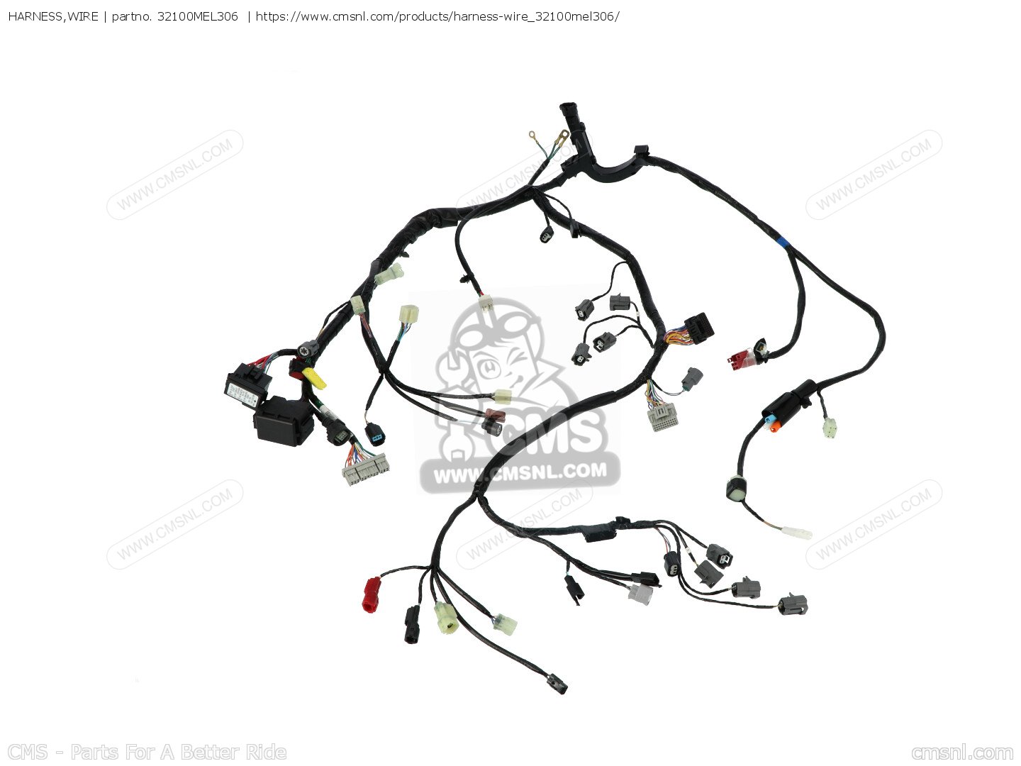 32100MEL306: HARNESS,WIRE Honda - buy the 32100-MEL-306 at CMSNL