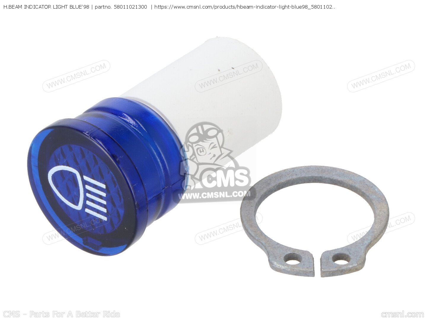58011021300: H.BEAM INDICATOR LIGHT BLUE'98 KTM - buy the 58011021300 ...