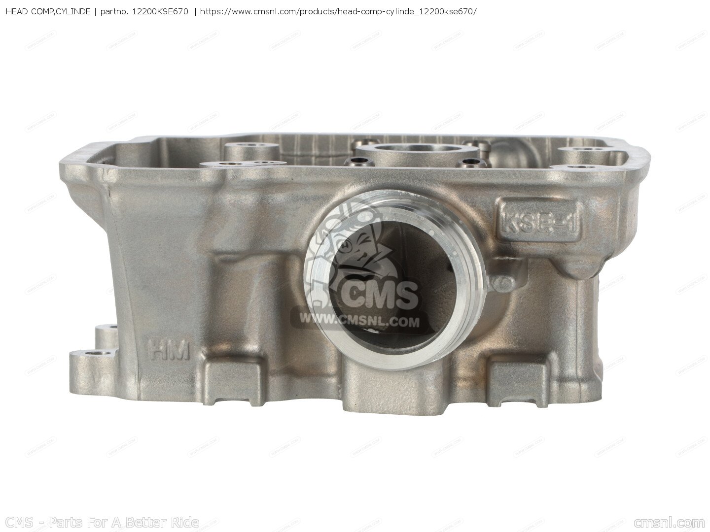 12200KSE670: HEAD COMP,CYLINDE Honda - buy the 12200-KSE-670 at CMSNL