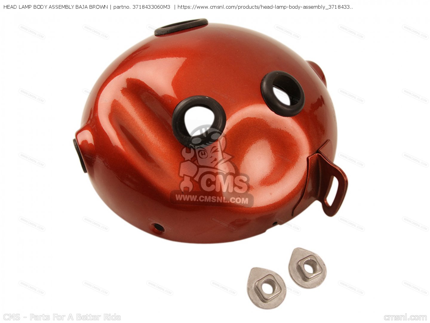 3718433060M3: HEAD LAMP BODY ASSEMBLY BAJA BROWN Yamaha - buy the 371 ...