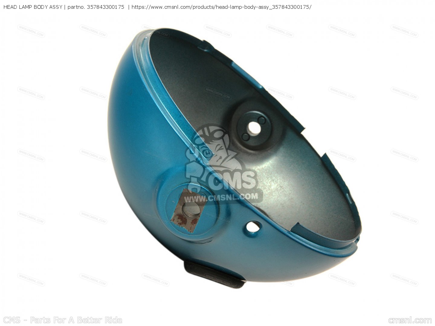 357843300175: HEAD LAMP BODY ASSY Yamaha - buy the 357-84330-01-75 at CMSNL