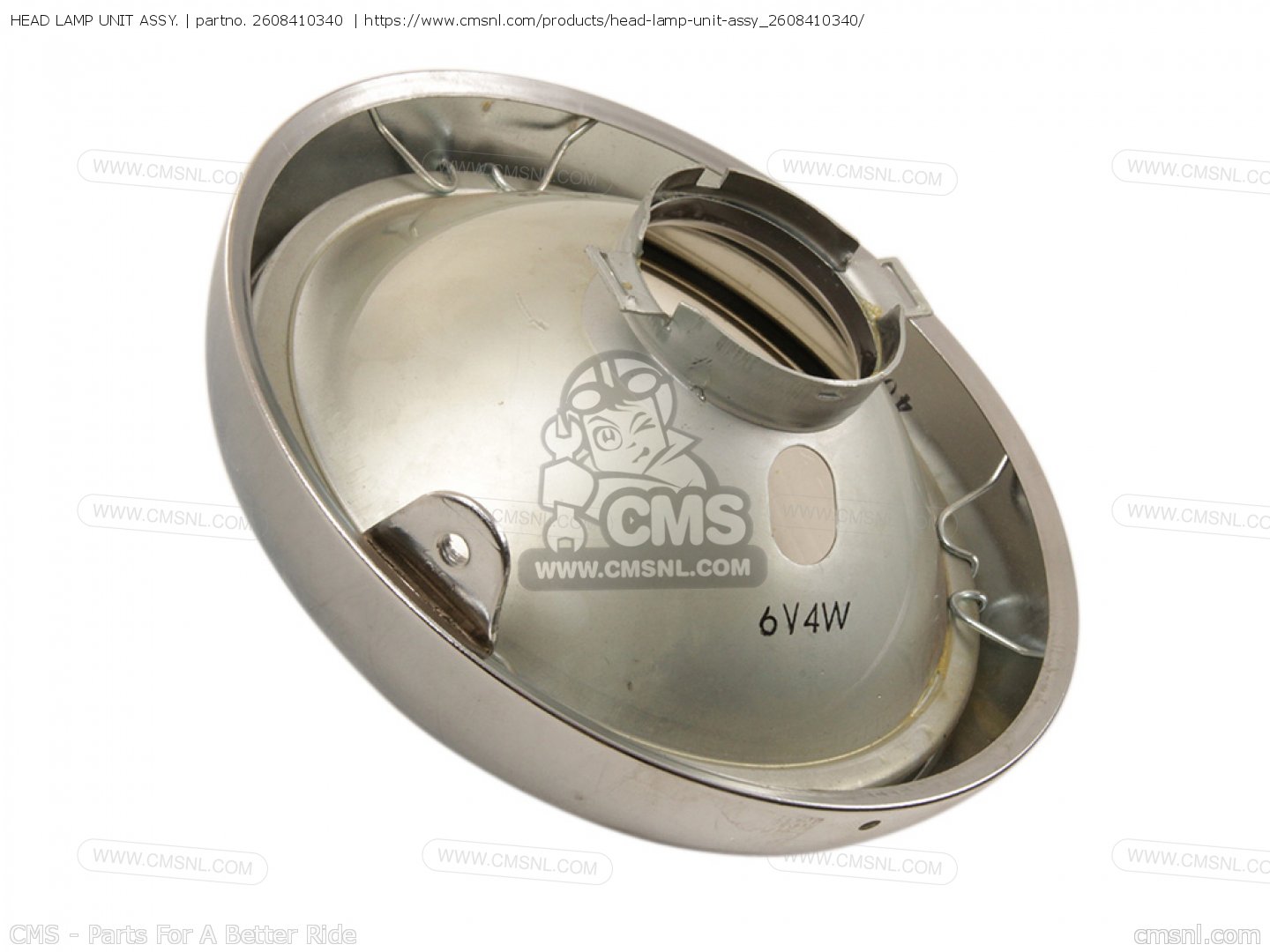 2608410340: Head Lamp Unit Assy. Yamaha - buy the 260-84103-40 at CMSNL