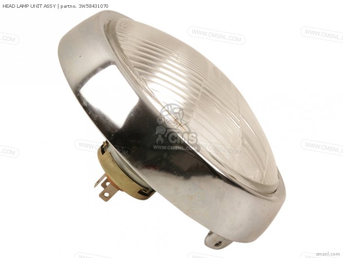 3W58431070: HEAD LAMP UNIT ASSY Yamaha - buy the 3W5-84310-70-00 at CMSNL