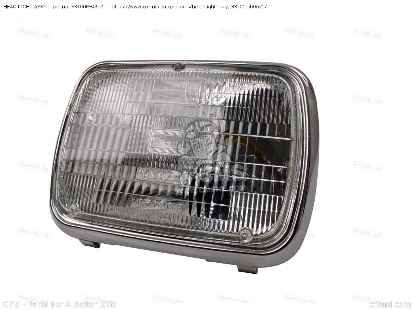 33100MB0671: Head Light Assy. Honda - buy the 33100-MB0-671 at CMSNL