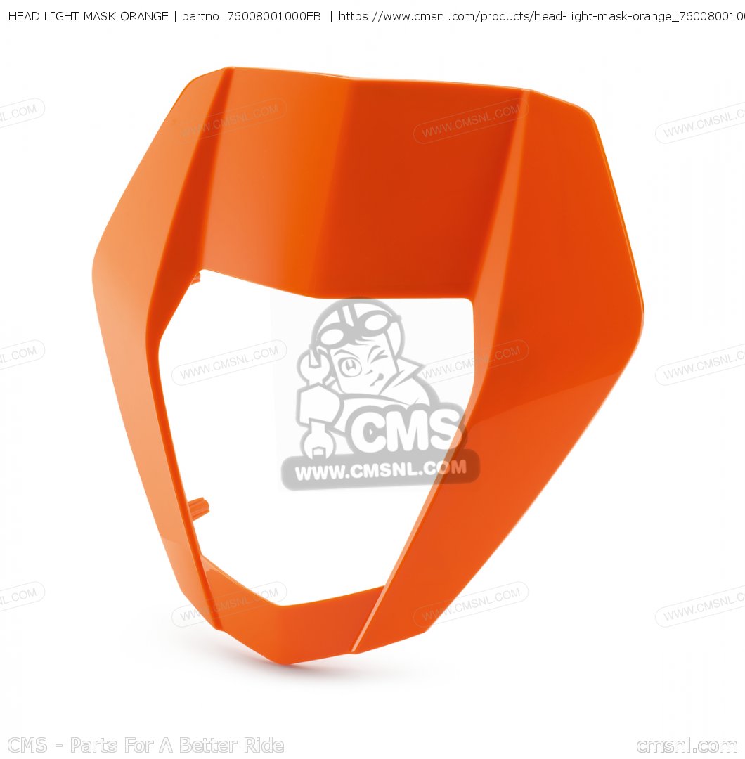 76008001000EB: HEAD LIGHT MASK ORANGE KTM - buy the 76008001000EB at CMSNL