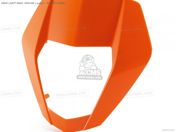 76008001000EB: HEAD LIGHT MASK ORANGE KTM - buy the 76008001000EB at CMSNL