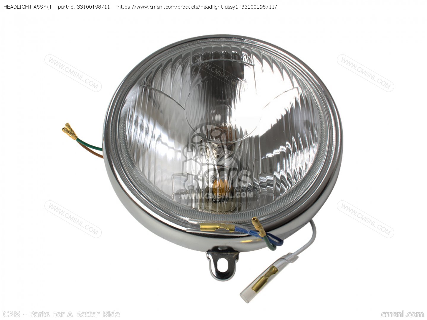 33100198711: HEADLIGHT ASSY.(1 Honda - buy the 33100-198-711 at CMSNL