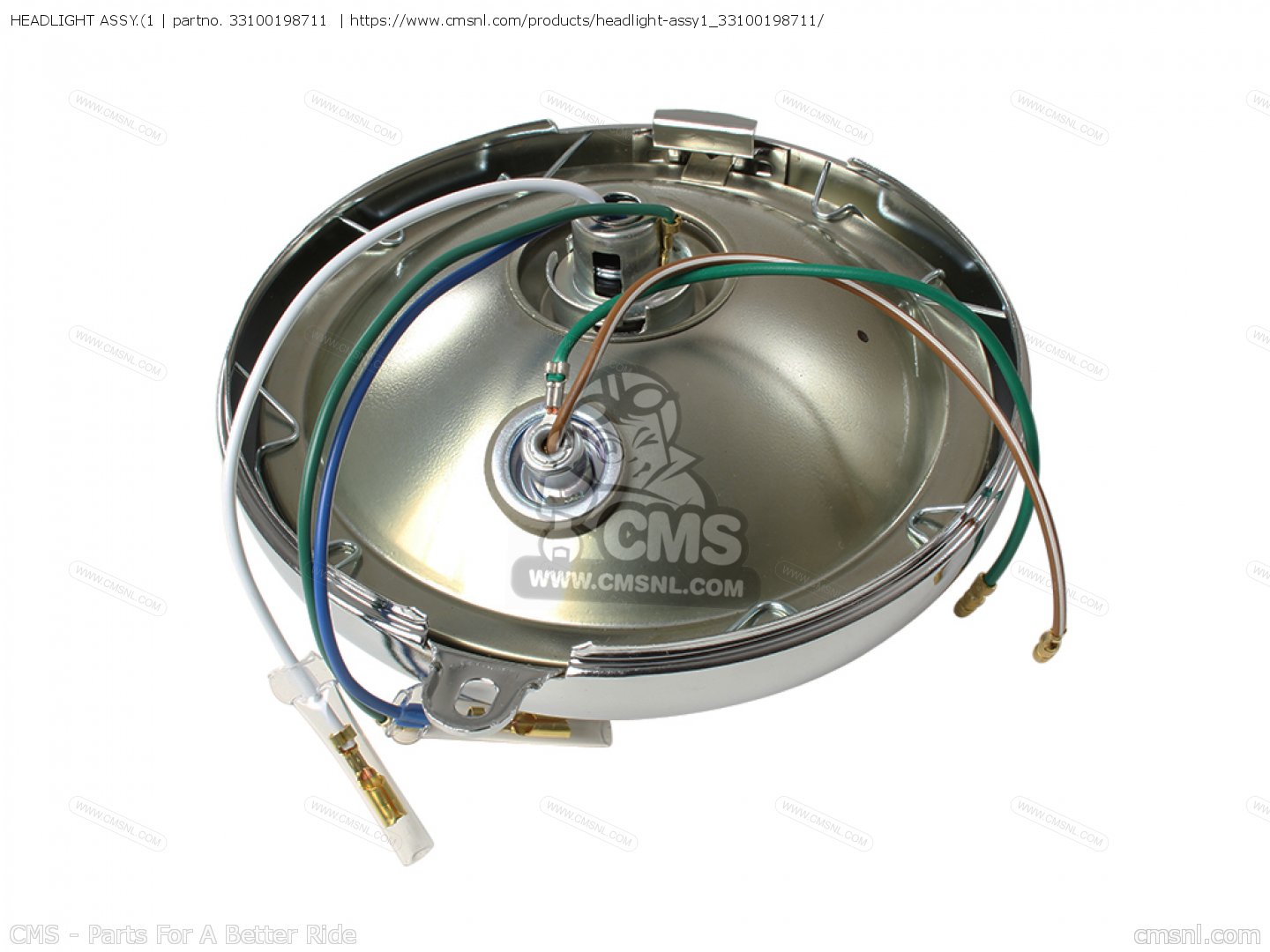 33100198711: HEADLIGHT ASSY.(1 Honda - buy the 33100-198-711 at CMSNL