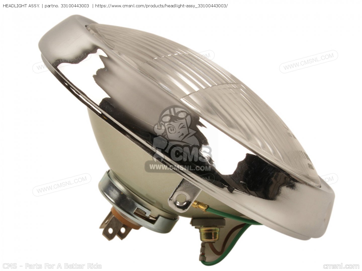 33100443003: HEADLIGHT ASSY. Honda - buy the 33100-443-003 at CMSNL