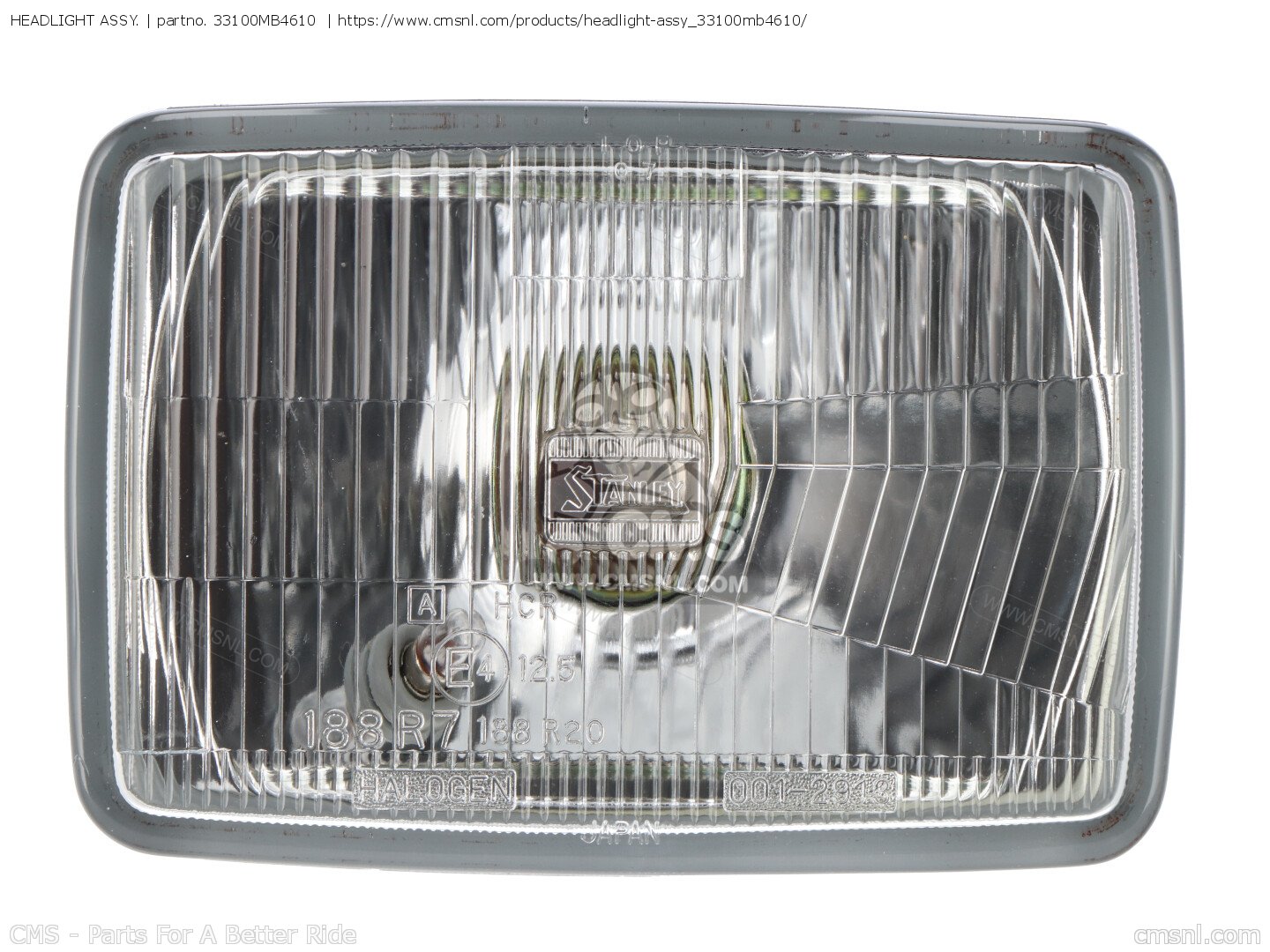 33100MB4610: Headlight Assy. Honda - buy the 33100-MB4-610 at CMSNL