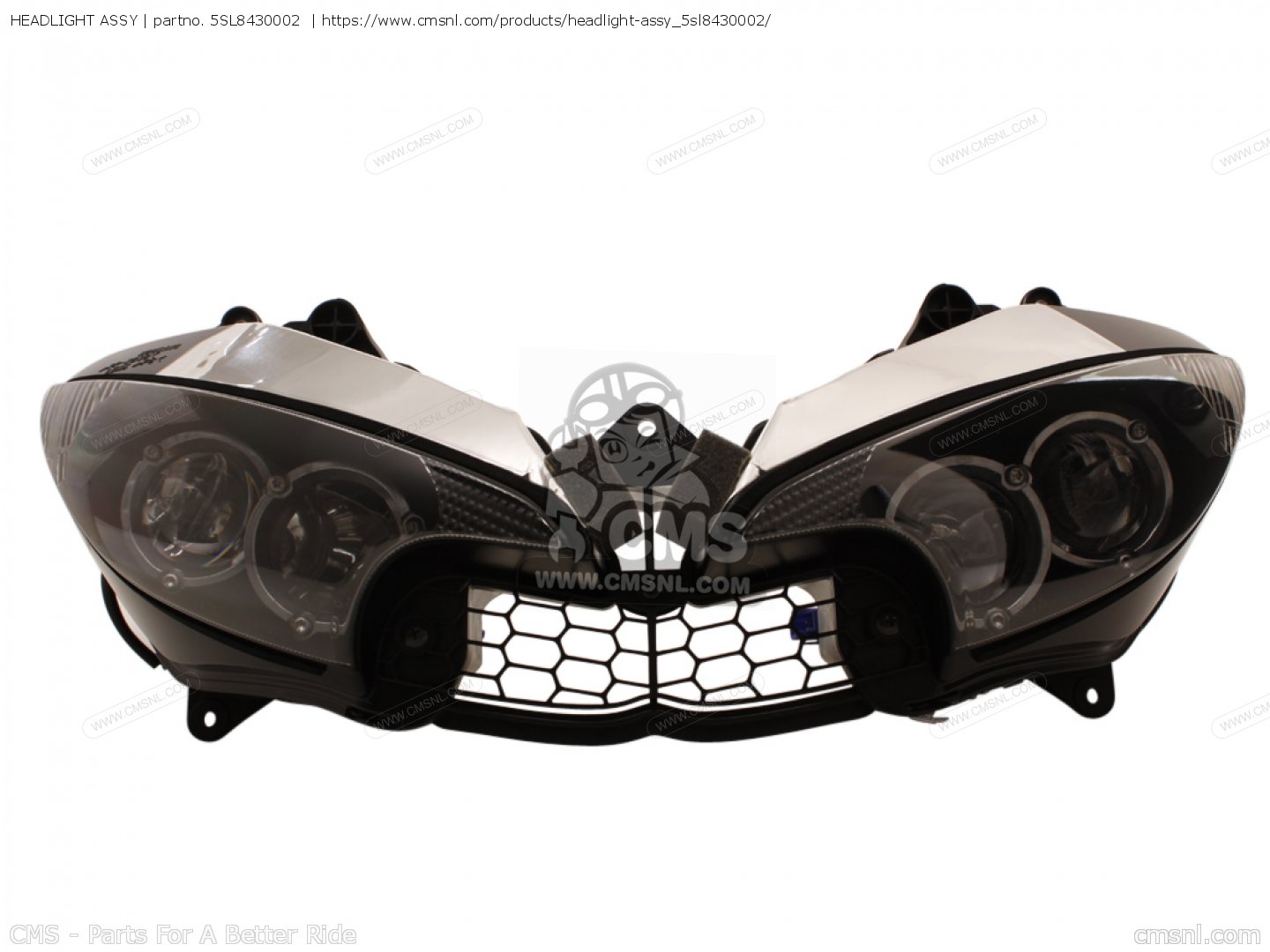 5SL8430002: HEADLIGHT ASSY Yamaha - buy the 5SL-84300-02-00 at CMSNL