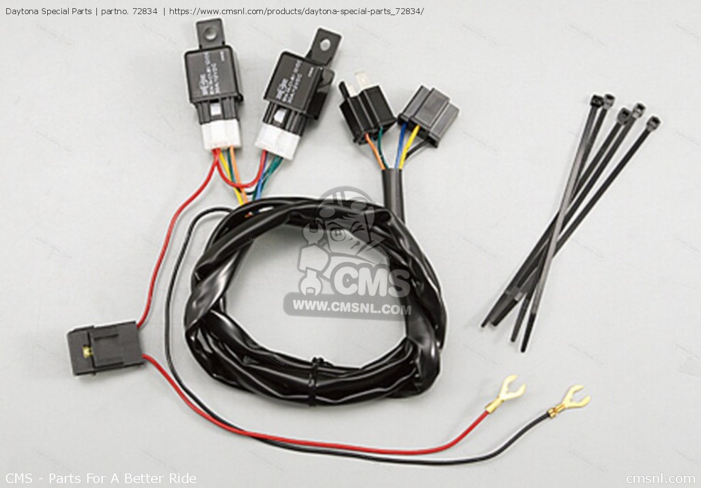 72834: HEADLIGHT RELAY KIT (H4 SINGLE)100043002 Daytona - buy the 72834 ...