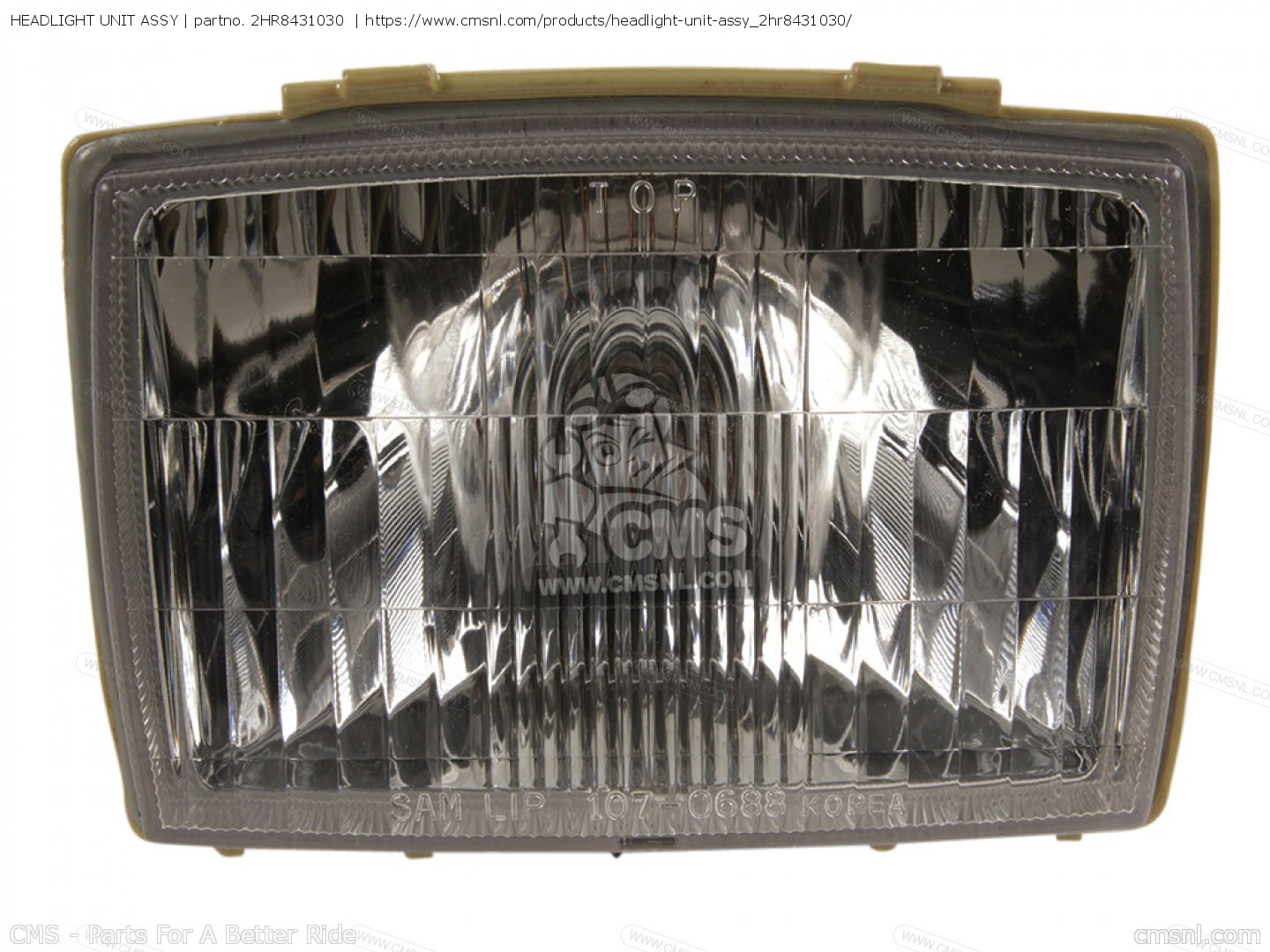 2HR8431030: Headlight Unit Assy Yamaha - buy the 2HR-84310-30 at CMSNL