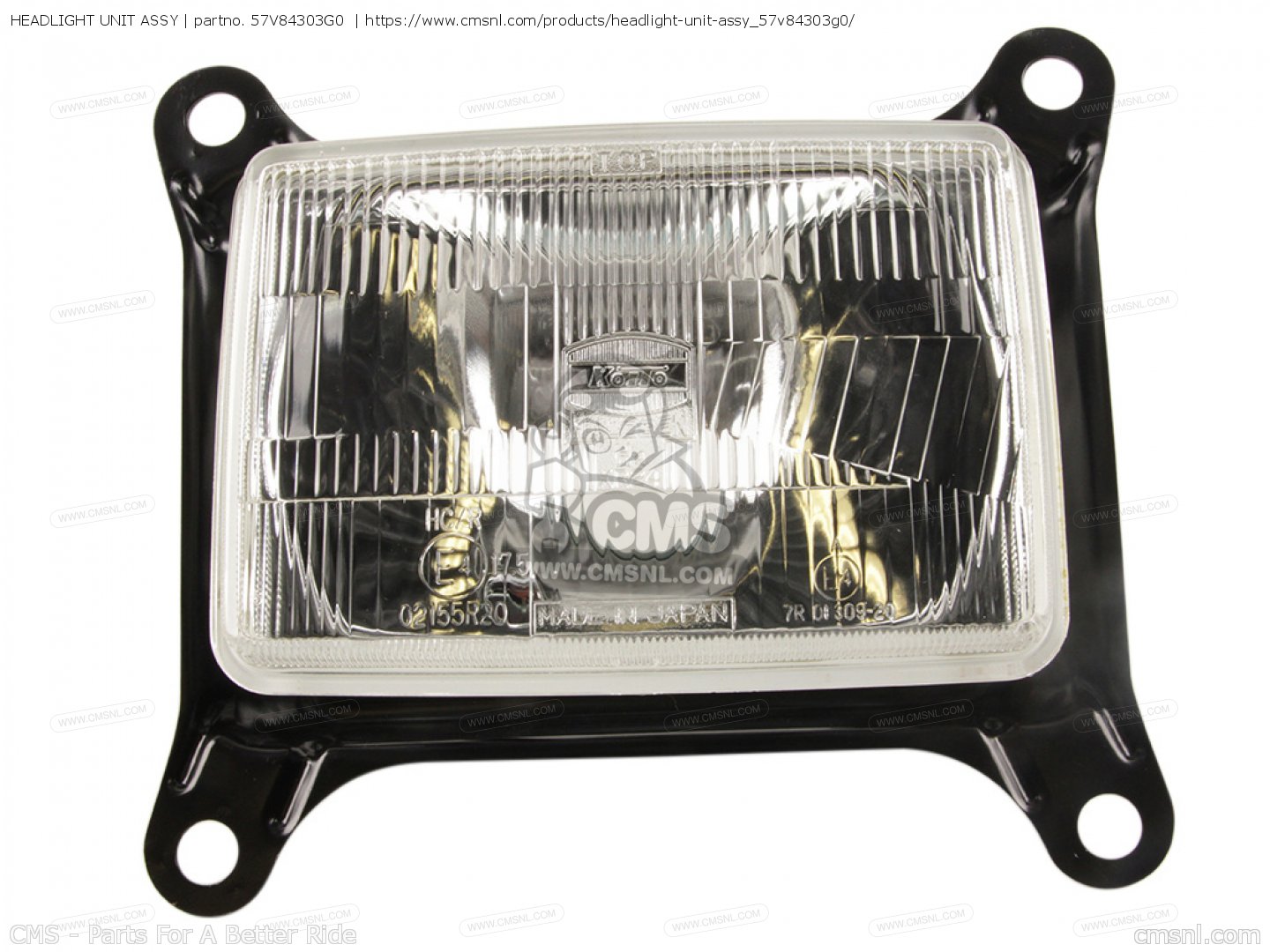 57V84303G0: HEADLIGHT UNIT ASSY Yamaha - buy the 57V-84303-G0-00 at CMSNL