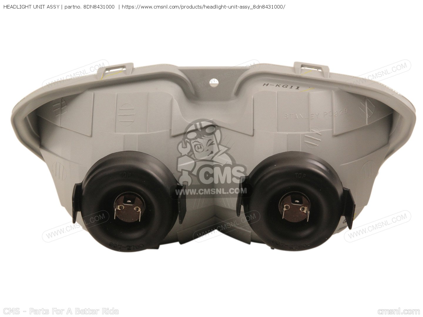 8DN8431000: HEADLIGHT UNIT ASSY Yamaha - buy the 8DN-84310-00-00 at CMSNL