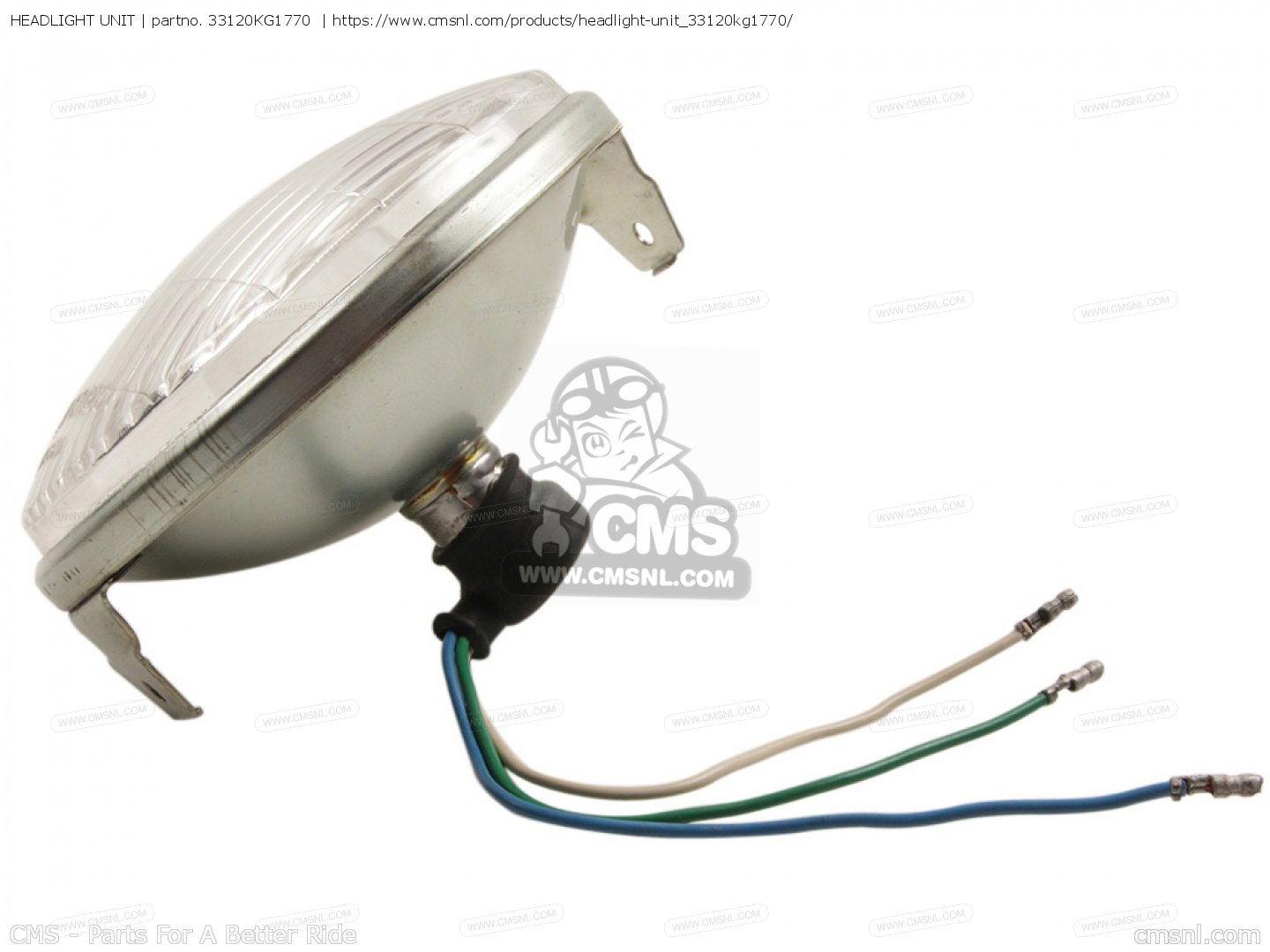 33120KG1770: HEADLIGHT UNIT Honda - buy the 33120-KG1-770 at CMSNL