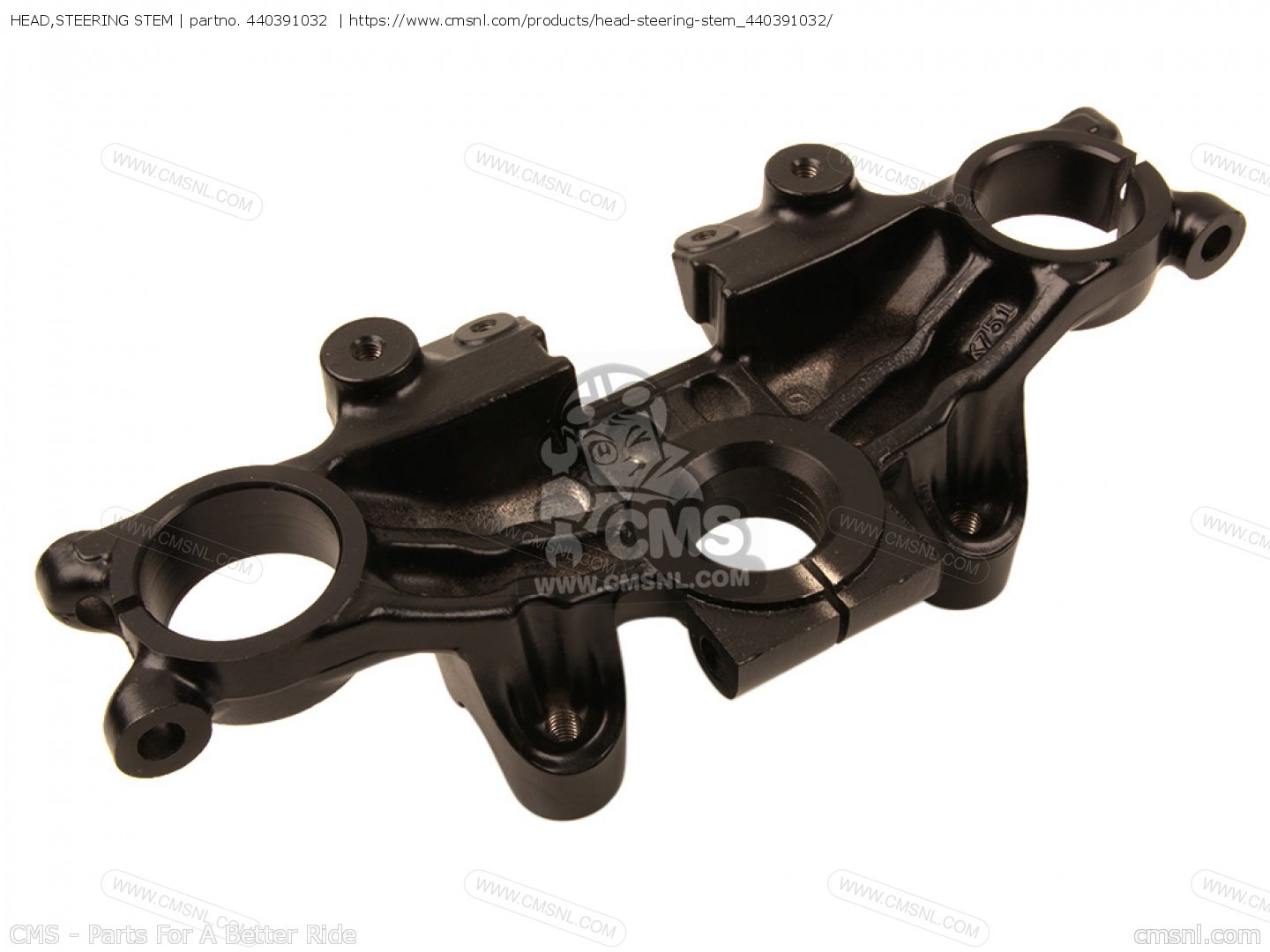 440391032: HEAD,STEERING STEM Kawasaki - buy the 44039-1032 at CMSNL