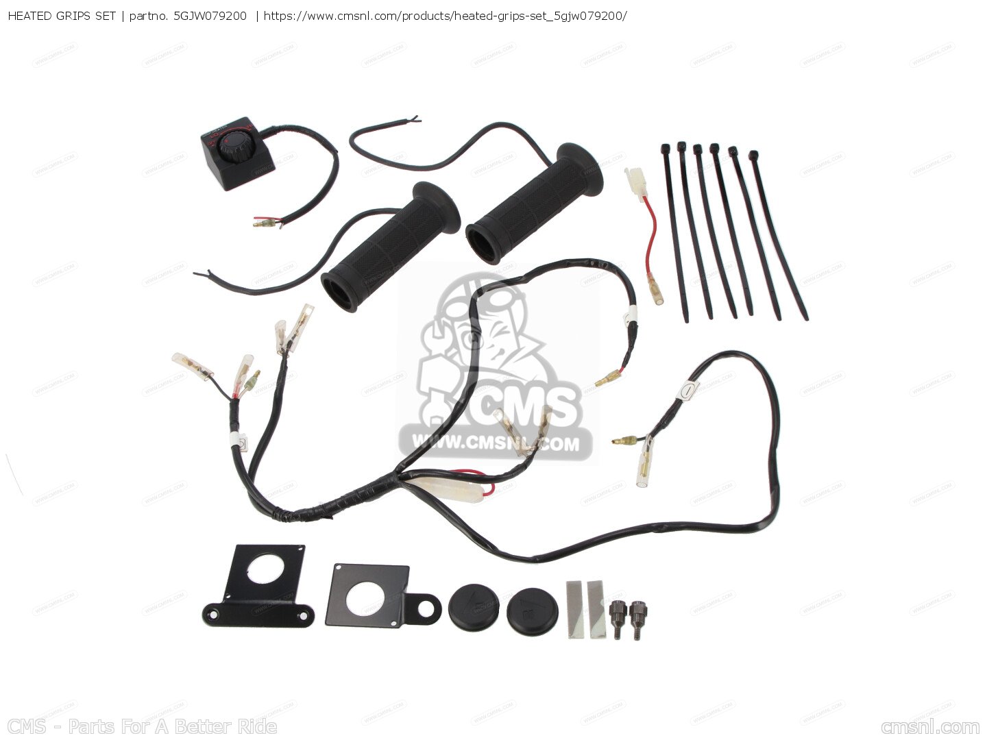 5GJW079200: HEATED GRIPS SET Yamaha - buy the 5GJ-W0792-00-00 at CMSNL