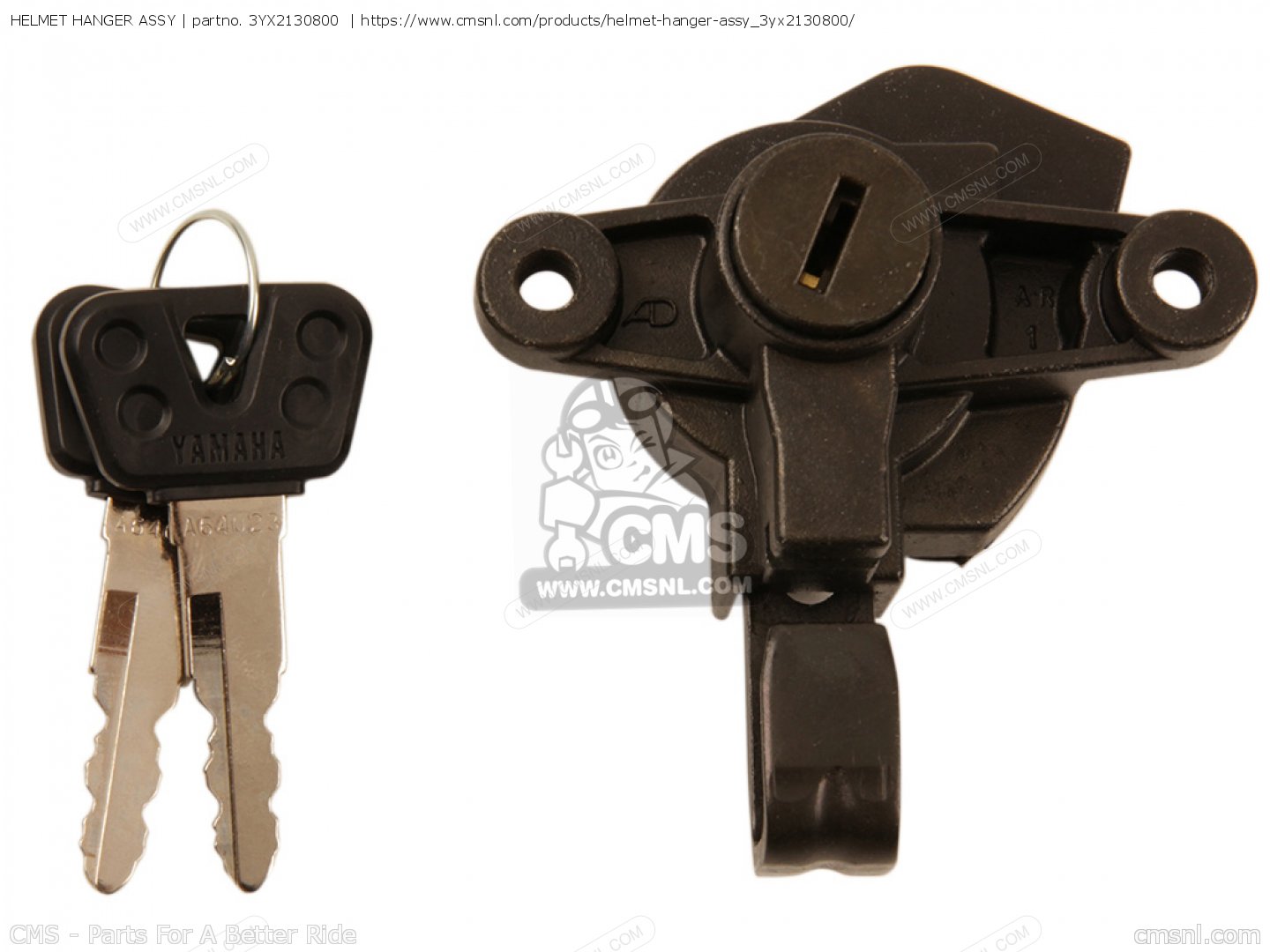 3YX2130800: HELMET HANGER ASSY Yamaha - buy the 3YX-21308-00-00 at CMSNL