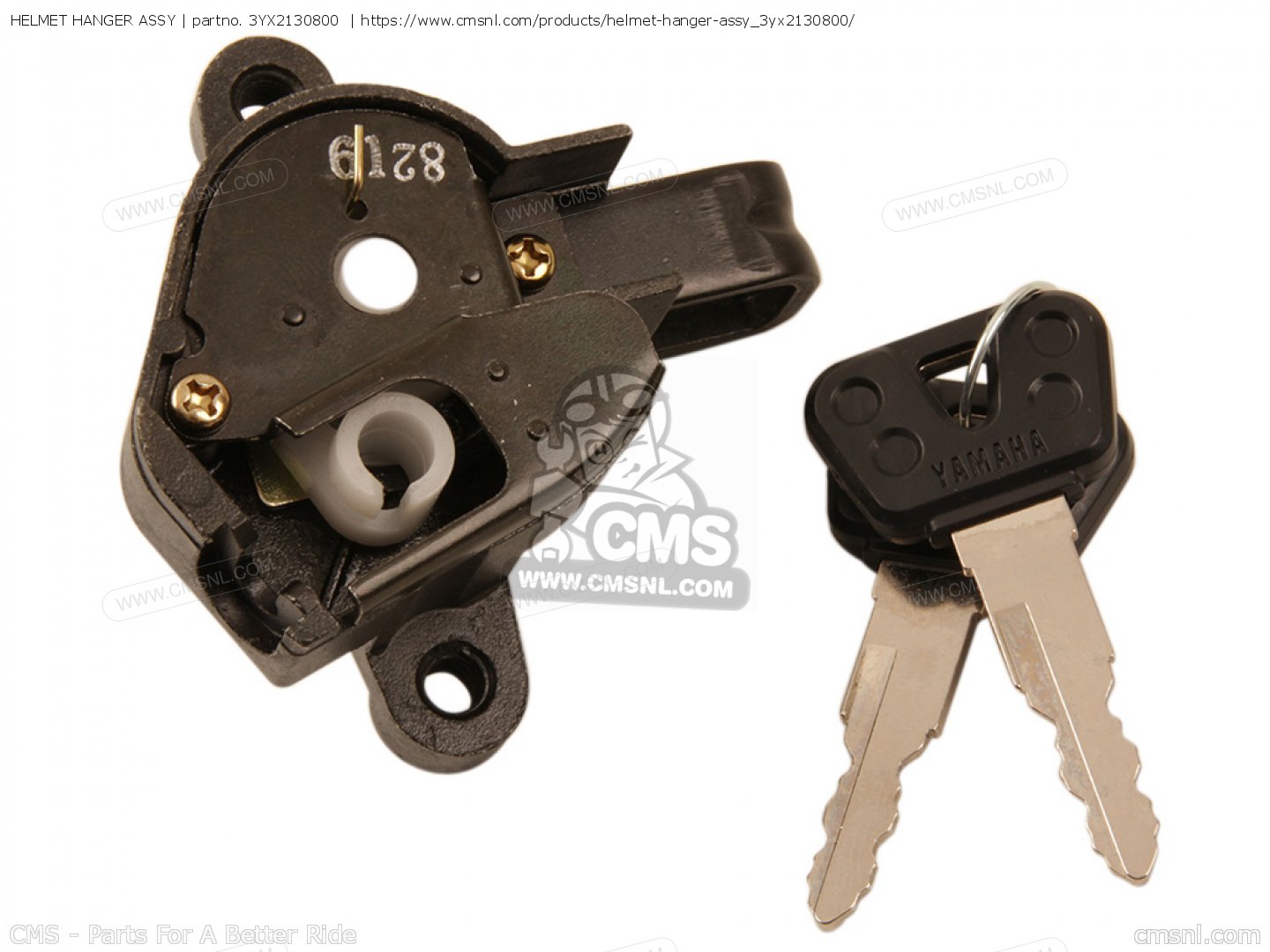 3YX2130800: HELMET HANGER ASSY Yamaha - buy the 3YX-21308-00-00 at CMSNL