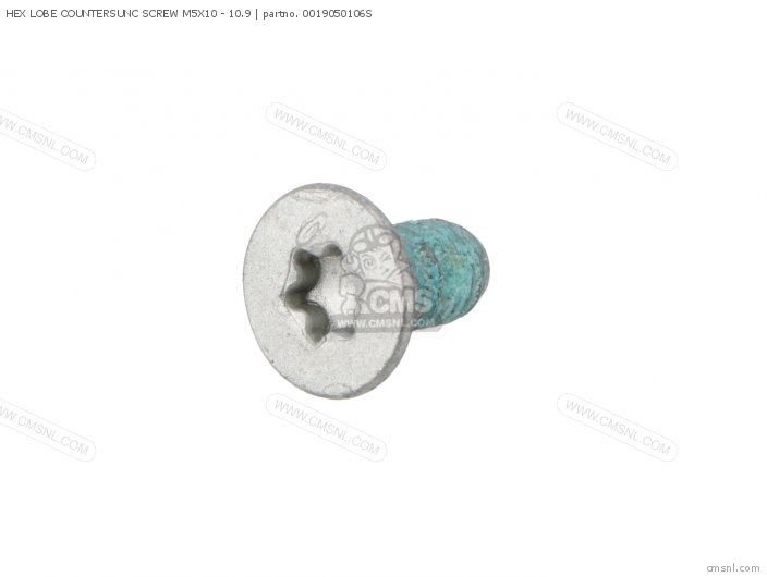 HEX LOBE COUNTERSUNC SCREW M5X10 - 10.9 for 1290 Super Duke GT, black ...