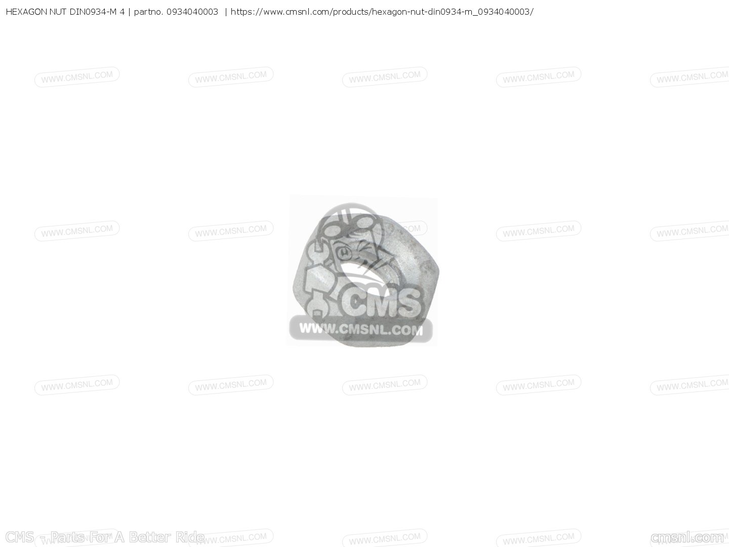 HEXAGON NUT DIN0934-M 4 for 640 LC4 SUPERMOTO BLACK Europe 2006 - order ...