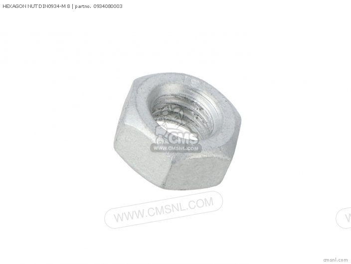 HEXAGON NUT DIN0934-M 8 for 640 LC4 - SILBER Europe 1999 - order at CMSNL