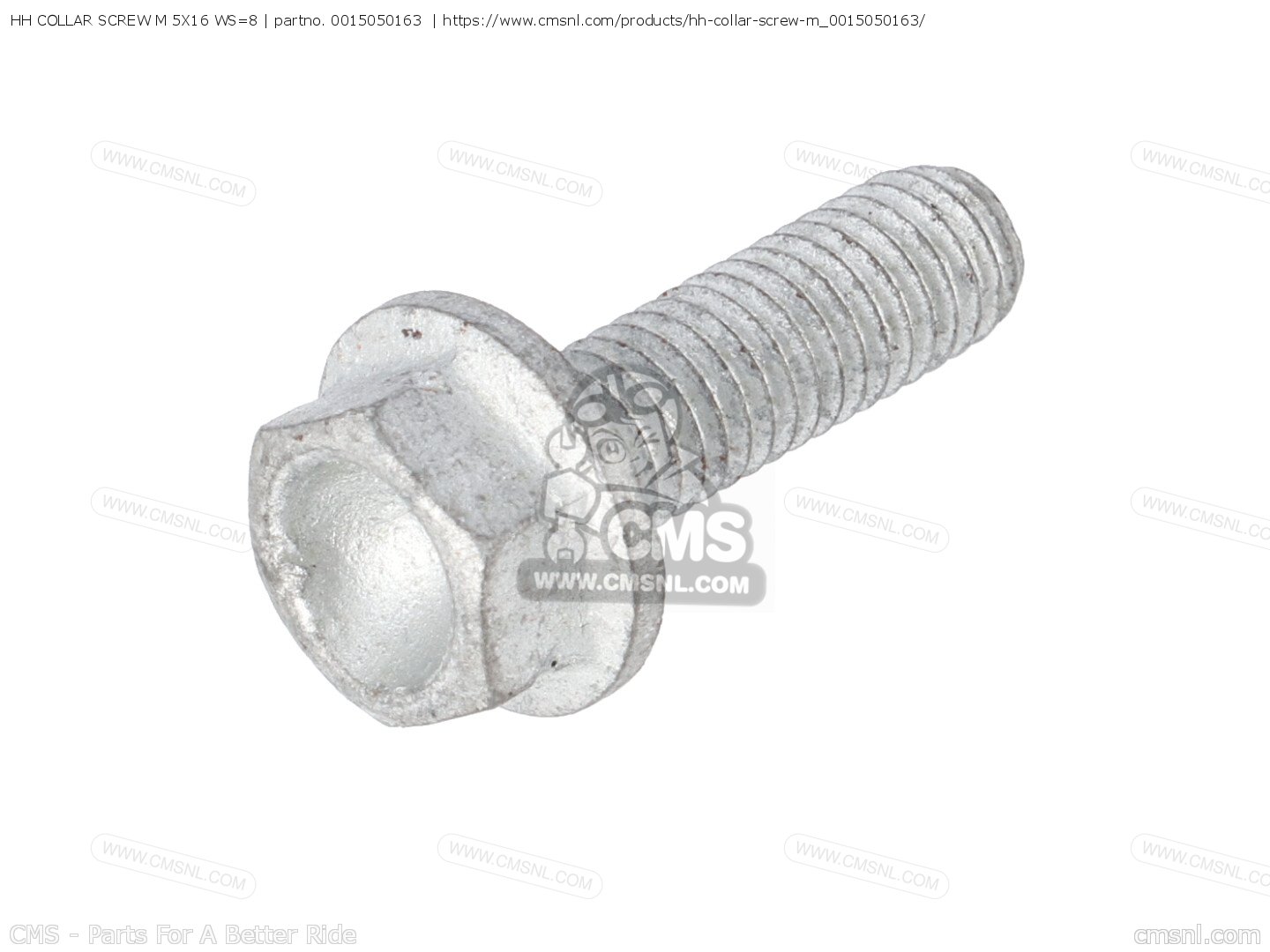 HH COLLAR SCREW M 5X16 WS=8 for 125 SXS Europe 2002 - order at CMSNL