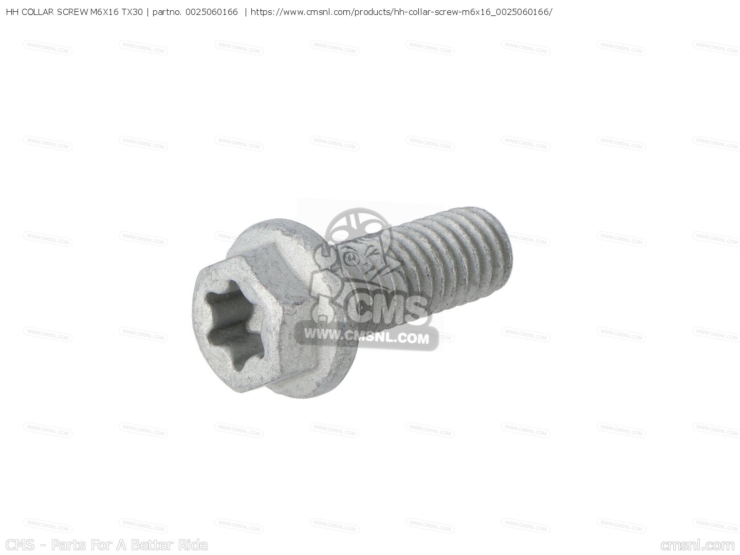 HH COLLAR SCREW M6X16 TX30をKTMに - CMSNLで注文