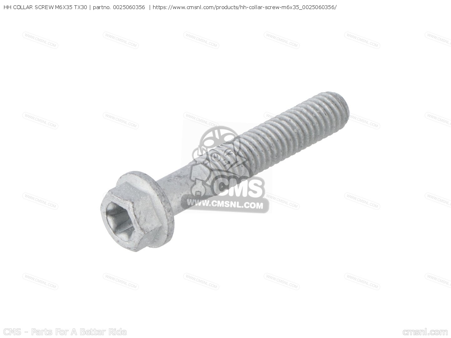 HH COLLAR SCREW M6X35 TX30 for 790 Adventure, white EU 2020 - order at ...