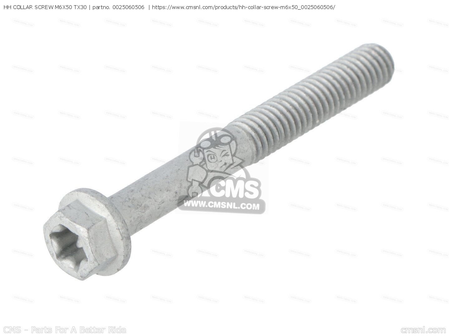 HH COLLAR SCREW M6X50 TX30 pour KTM - commander à CMSNL