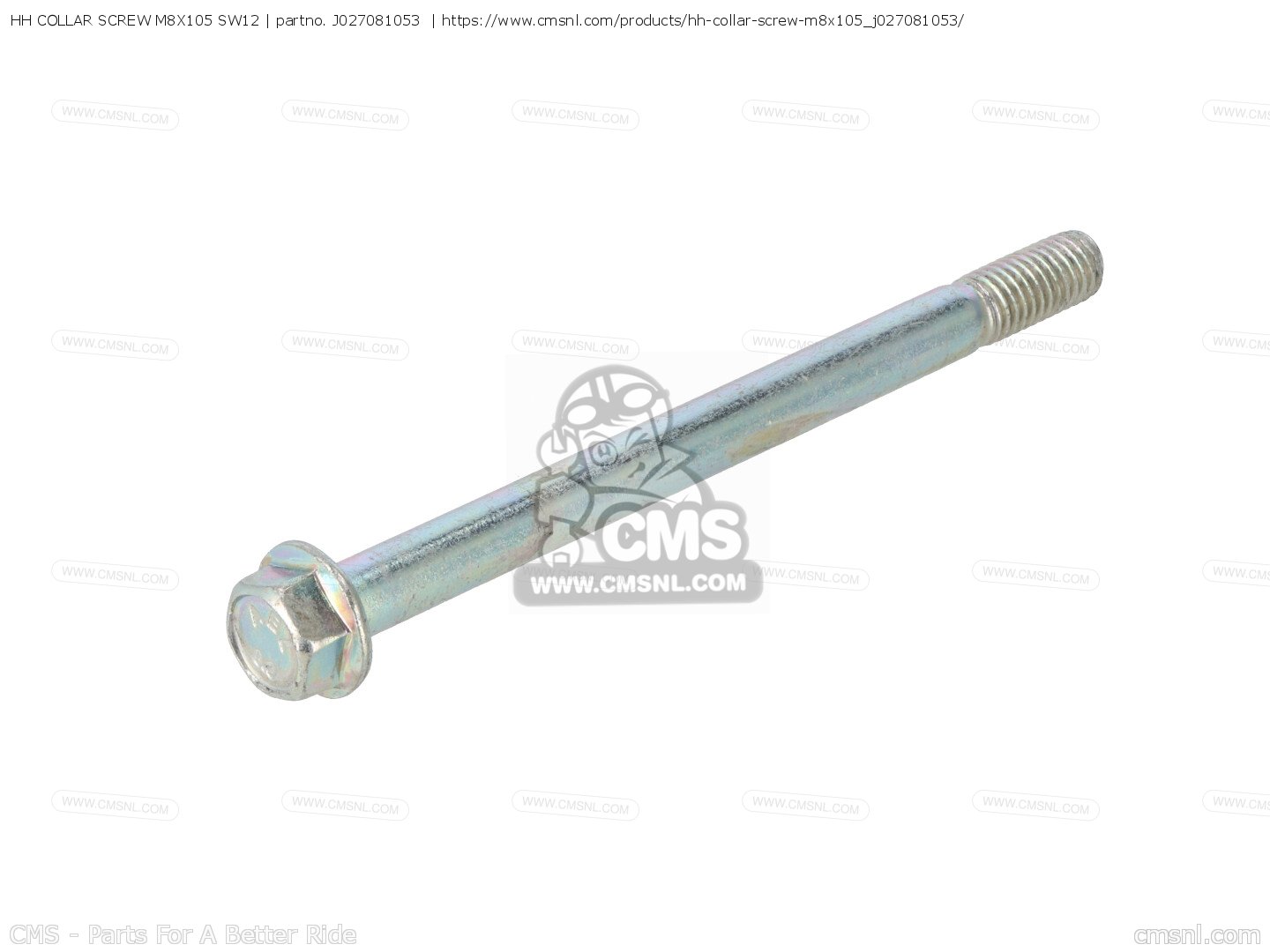 HH COLLAR SCREW M8X105 SW12 for KTM - order at CMSNL
