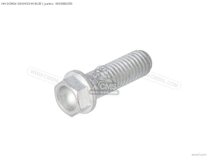 HH SCREW DIN0933-M 8X25 for 950 SUPER ENDURO R USA 2009 - order at CMSNL