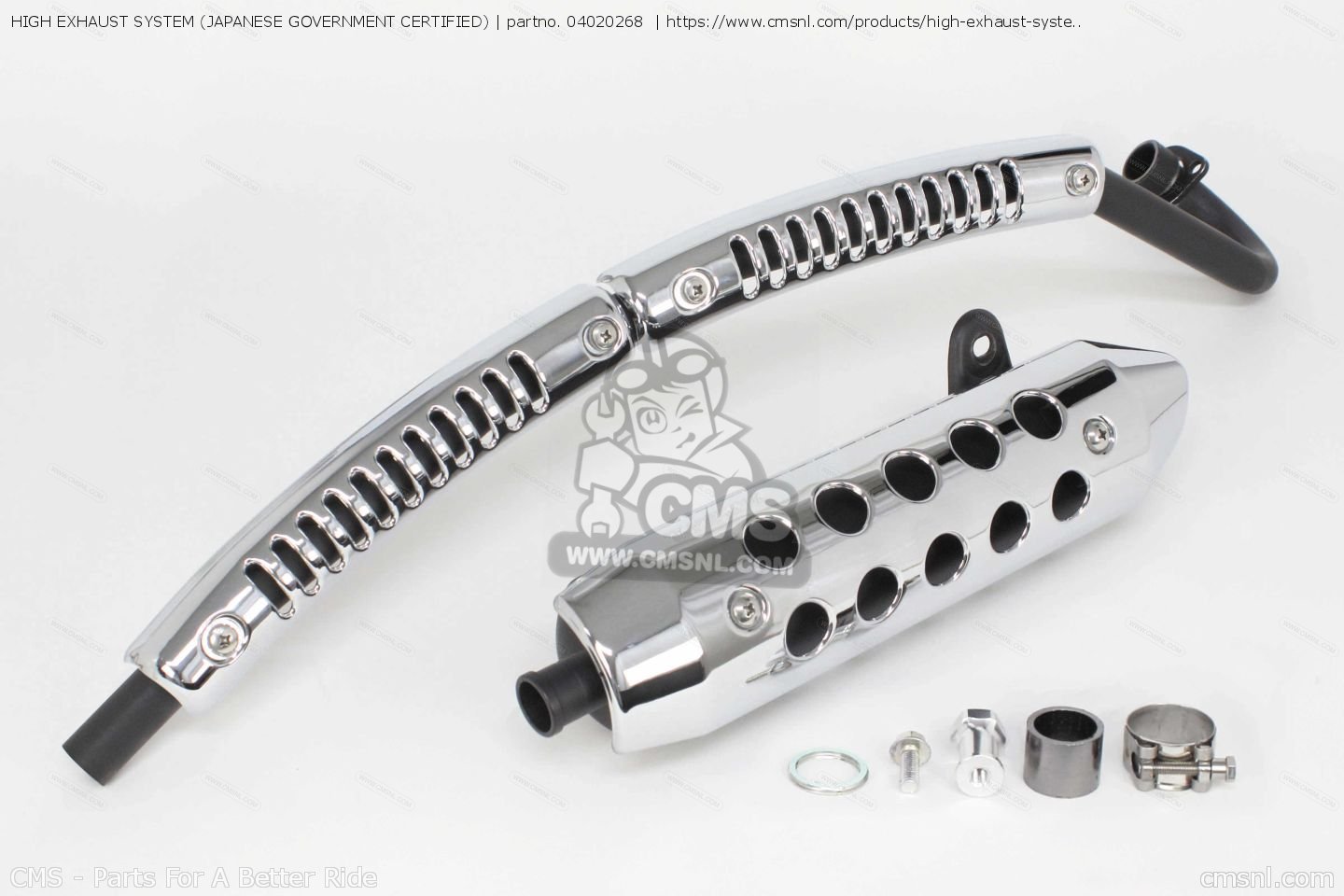 04020268: HIGH EXHAUST SYSTEM (JAPANESE GOVERNMENT CERTIFIED) Takegawa ...