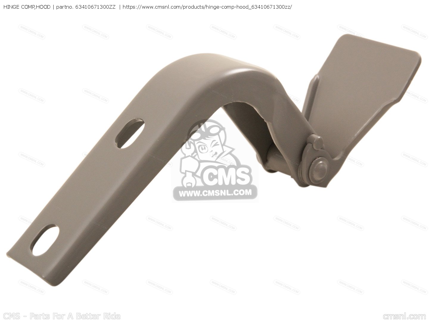 63410671300ZZ: HINGE COMP,HOOD Honda - buy the 63410-671-300ZZ at CMSNL