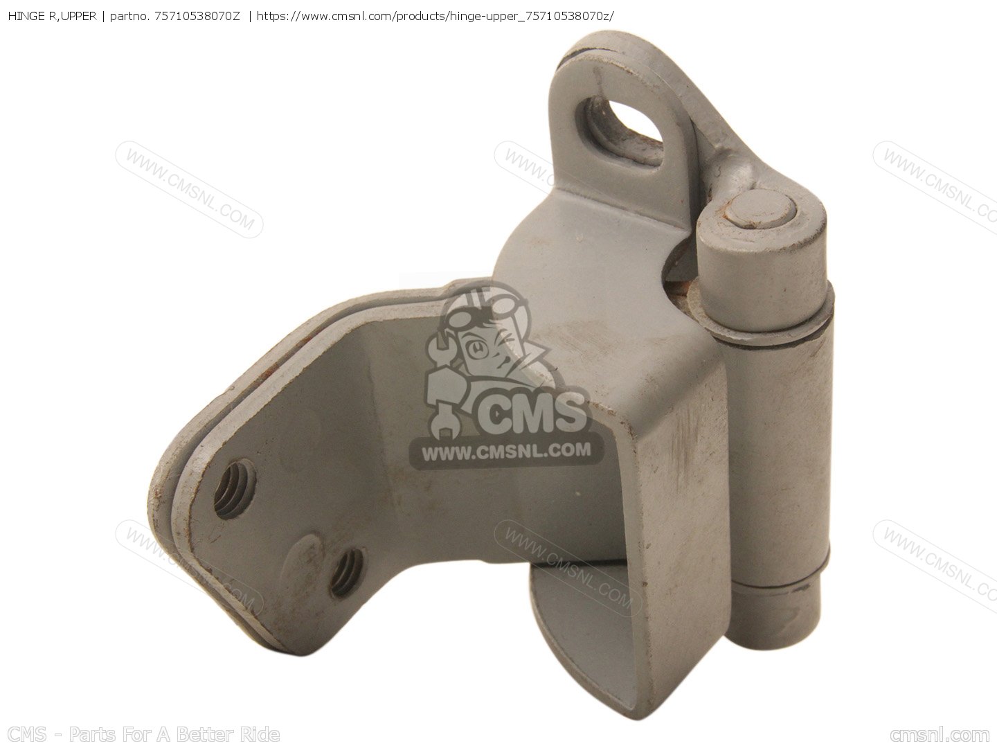 75710538070Z: HINGE R,UPPER Honda - buy the 75710-538-070Z at CMSNL