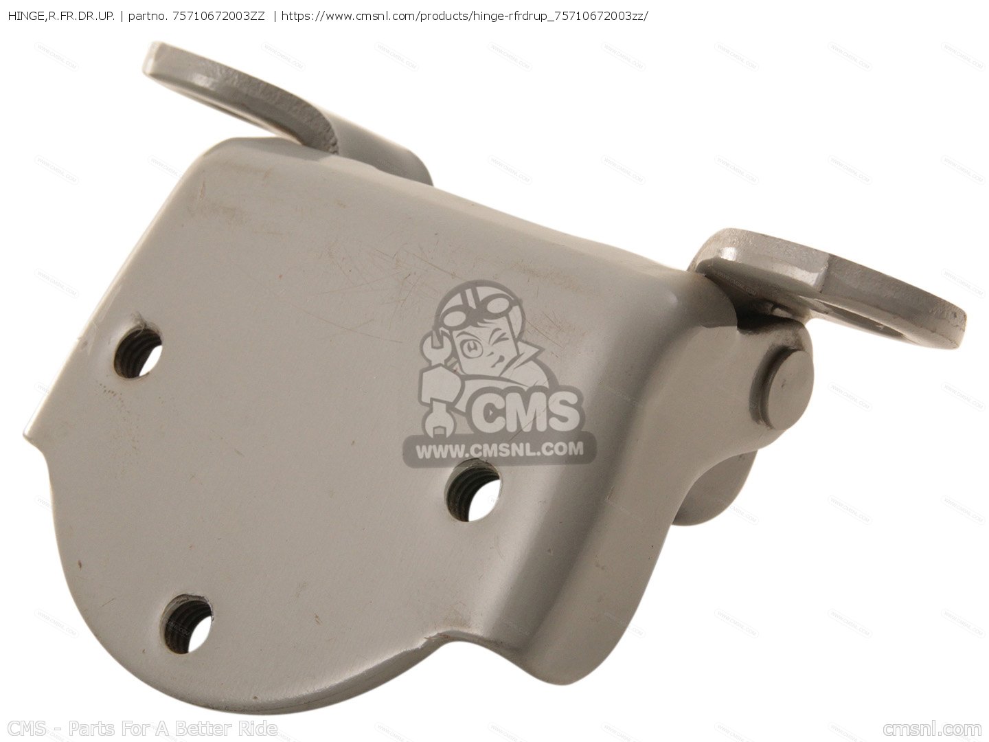 75710672003ZZ: Hinge,r.fr.dr.up. Honda - buy the 75710-672-003ZZ at CMSNL
