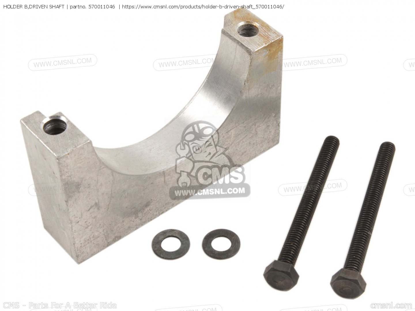 570011046: HOLDER B,DRIVEN SHAFT Kawasaki - buy the 57001-1046 at CMSNL