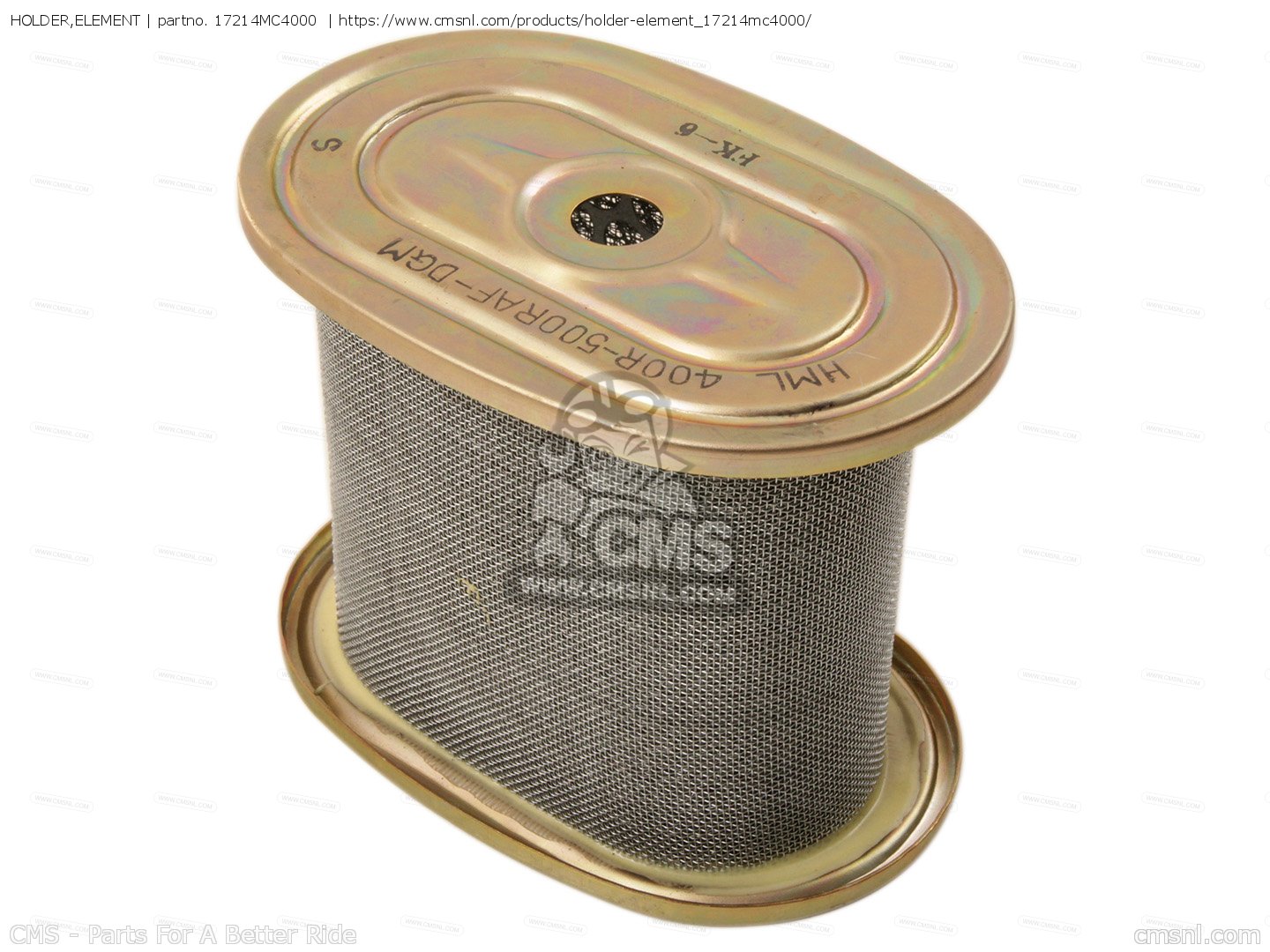 17214MC4000: HOLDER,ELEMENT Honda - buy the 17214-MC4-000 at CMSNL