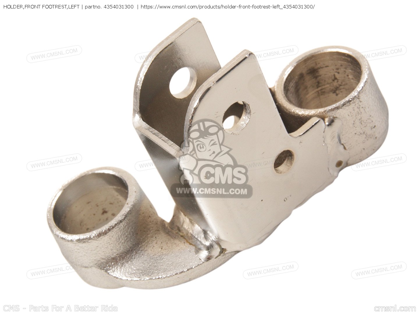 4354031300: HOLDER,FRONT FOOTREST,LEFT Suzuki - buy the 43540-31300 at ...