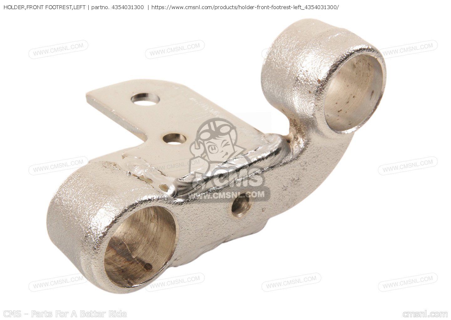 4354031300: HOLDER,FRONT FOOTREST,LEFT Suzuki - buy the 43540-31300 at ...