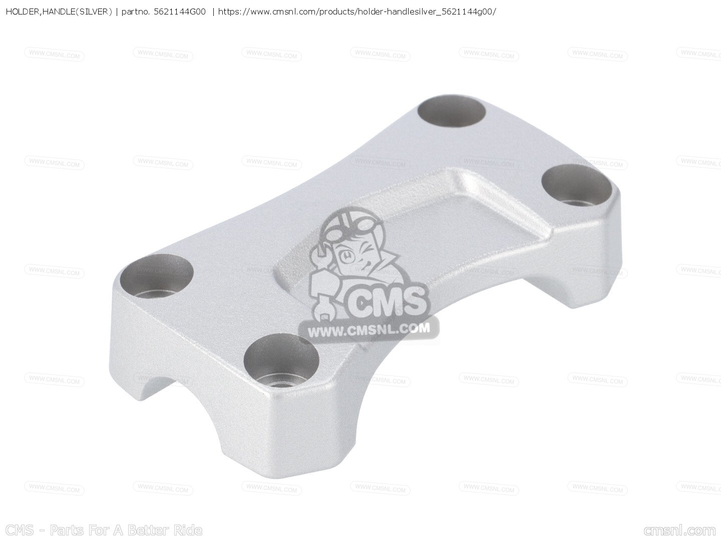 5621144G00: Holder,handle(silver) Suzuki - buy the 56211-44G00 at CMSNL