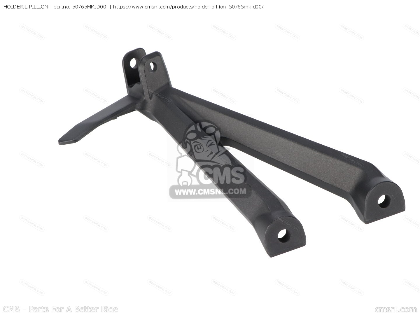 50765MKJD00: Holder,l Pillion Honda - buy the 50765-MKJ-D00 at CMSNL